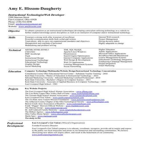 Annette Thompson Resume | PDF
