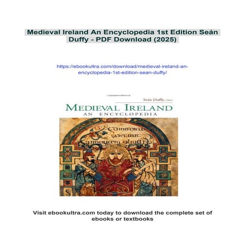 Medieval Ireland An Encyclopedia 1st Edition Seán Duffy | PDF