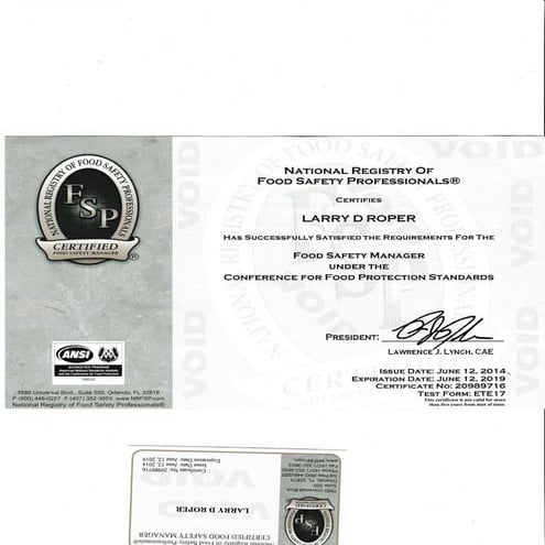 Food Safety License | PDF | Food & Drink