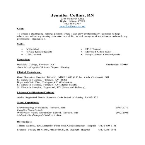 jennifer resume | DOCX