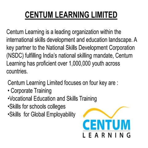 CENTUM PPT | PPTX