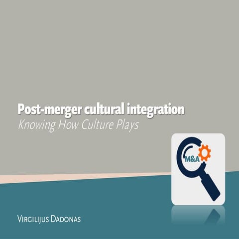 Post-Merger Cultural Integration | PDF