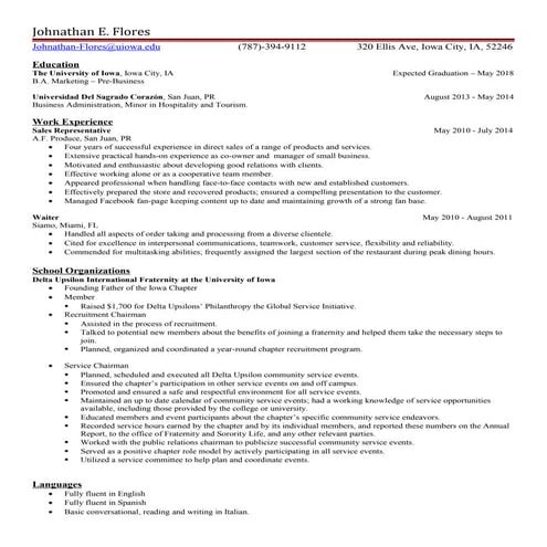 JCR General Resume | PDF