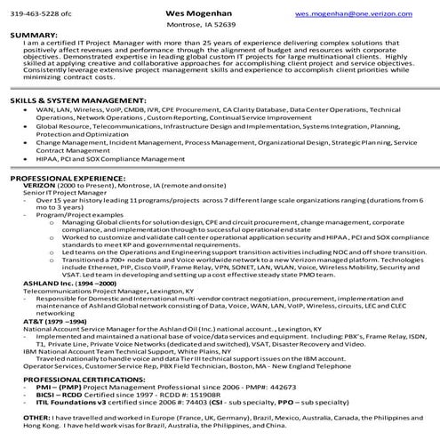 Wes Mogenhan - CV 121015 | DOCX