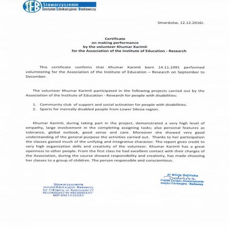 certificate university | PDF