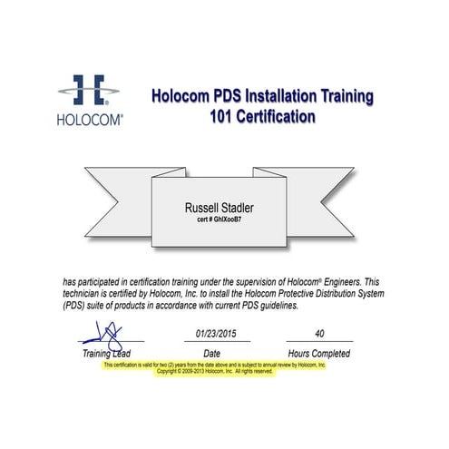 Stadler Holocom 101 | PDF