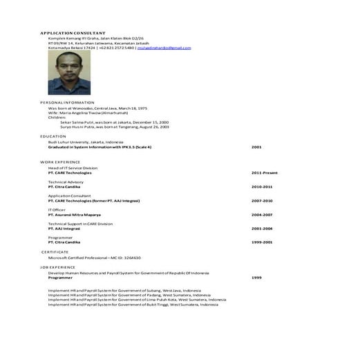 CV Mulyadi 20170103 r1 | DOCX
