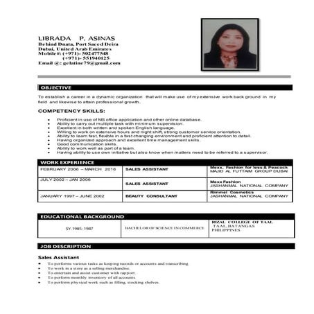 dada cv | DOCX