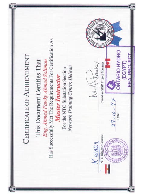 Ontario Hydro Substation Program | PDF