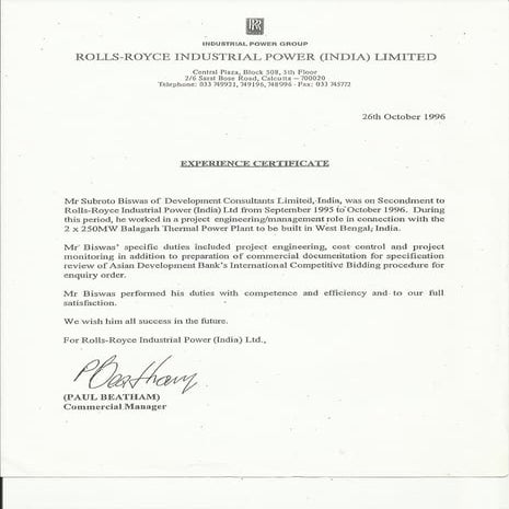 Reference_Letter_Rolls_Royce | PDF