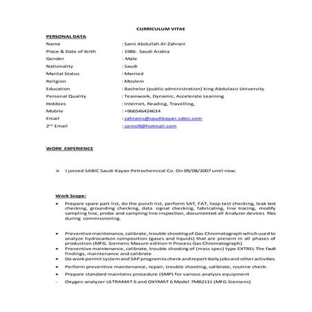 CV of Rayan Al-Yousefi | DOCX