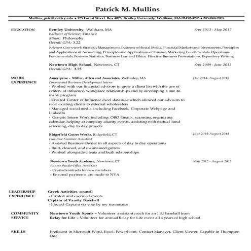 Pat Mullins Resume | DOCX