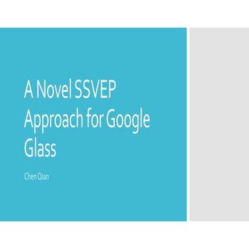 A Novel SSVEP Approach for Google Glass | PDF