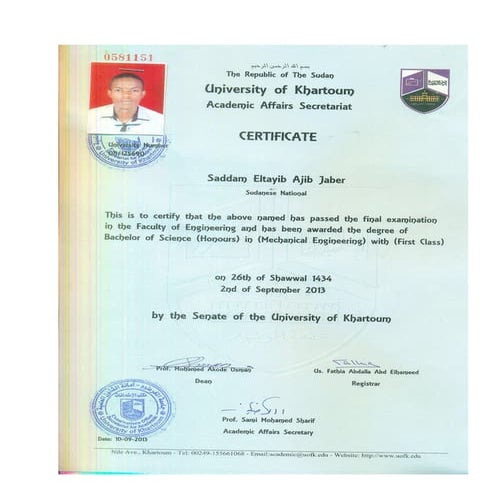 certificate from uofk | PDF