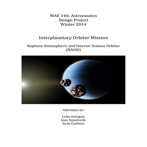 Orbital Mechanics Design Project | PDF