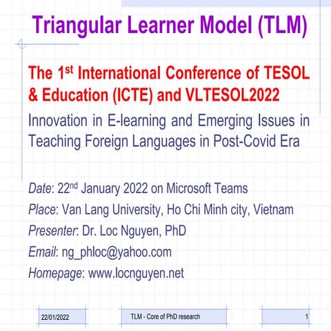 Triangular Learner Model | PPT