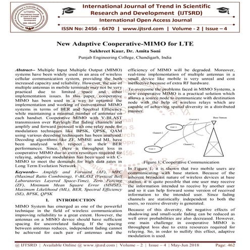 New Adaptive Cooperative Mimo For Lte Technology Pdf 
