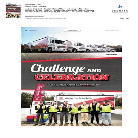 09 15 Owner Driver - Challenge and Celebration | PDF | Automotive ...