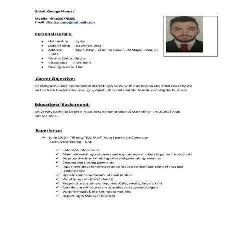 Giath Mousa CV | DOCX