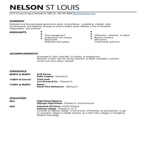 New resume | DOCX