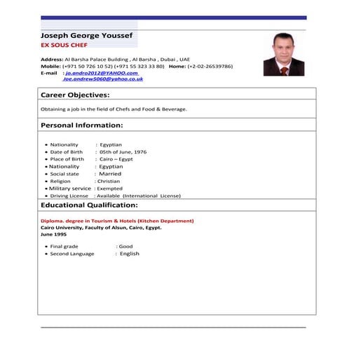 Joseph George CV | DOC