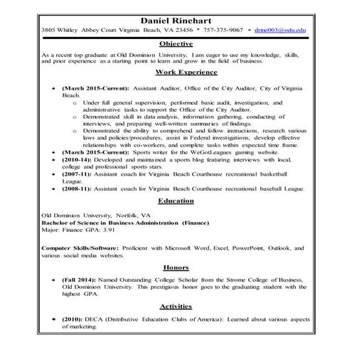 Daniel Rinehart Resume-4 (Revised Border) | DOCX