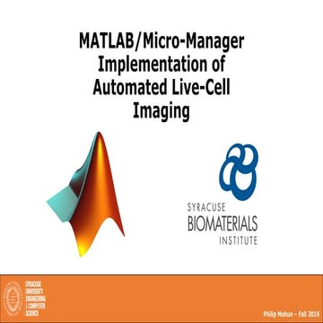 MicroManager_MATLAB_Implementation | PDF