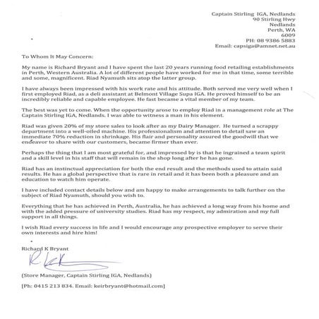 reference letter | PDF