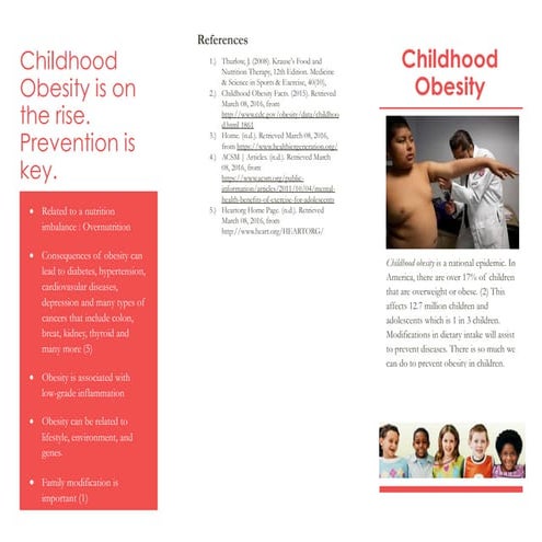 Childhood Obesity handout | PPT