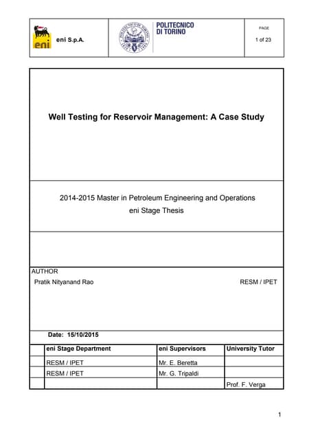 Pratik Rao - 2nd Level Master Degree | PDF