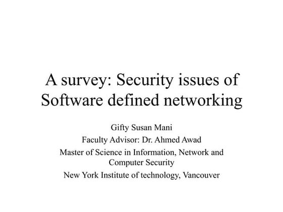 SDN_and_NFV_technologies_in_IoT_Networks | PPTX | Internet | Computing