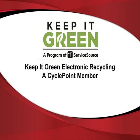 Keep It Green Electronic Recycling presentation | PPT