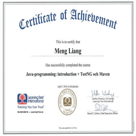 JAVA course 1 certificate.rotated | PDF