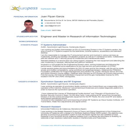 Adam Mackal - CV English | PDF