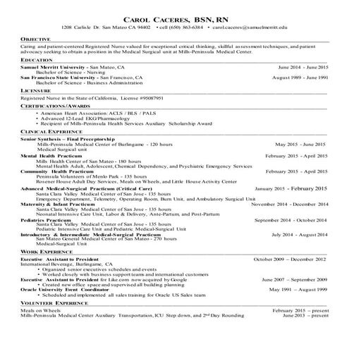 RN resume for MPHS | DOCX