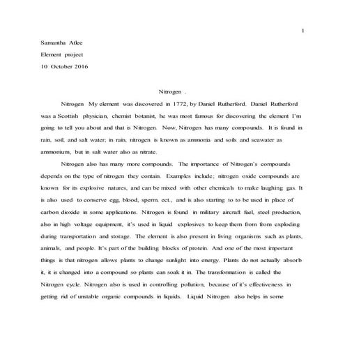 Nitrogen Project | PPTX