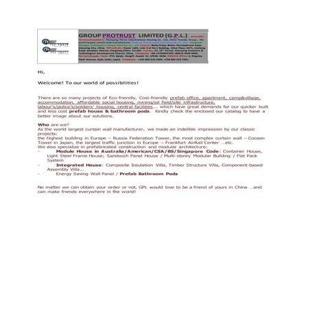 GROUP PROTRUST LIMITED Welcome to our World of Possibilities. | DOCX