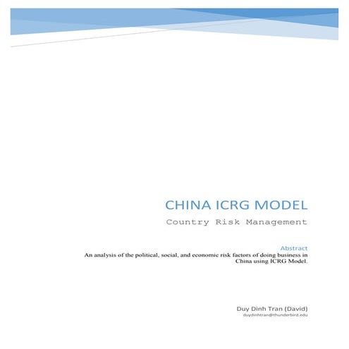 ICRG - China | PDF