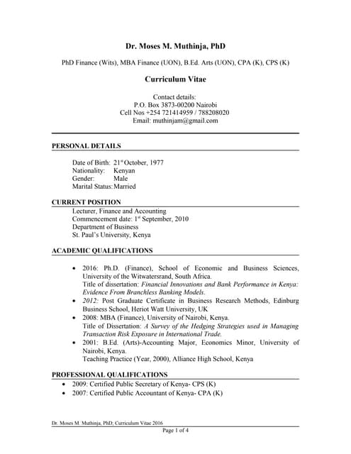 Dan Marc CV pdf | PDF