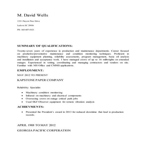 Resume - Jonathan Davidson | DOC