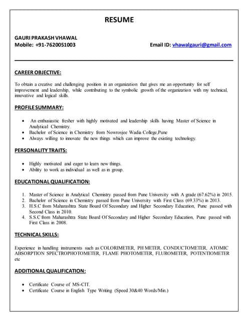 palleti satish cv original | PDF