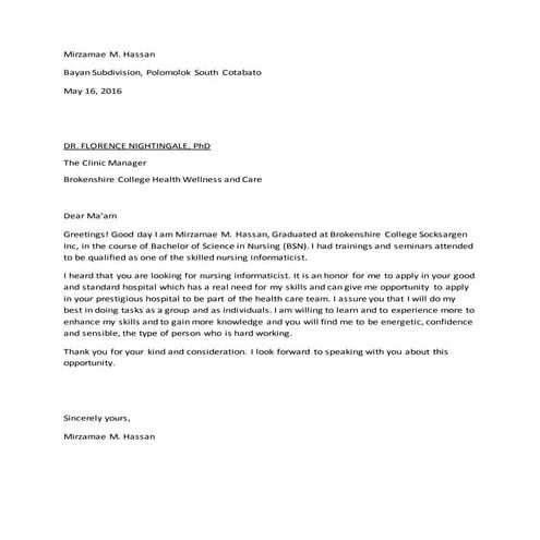 application letter | DOCX