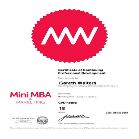 Marketing Week Mini MBA | PDF