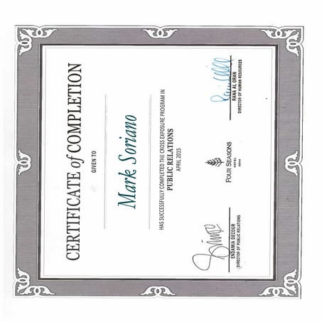 PR Certificate | PDF