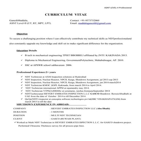 ganesh resume | DOC