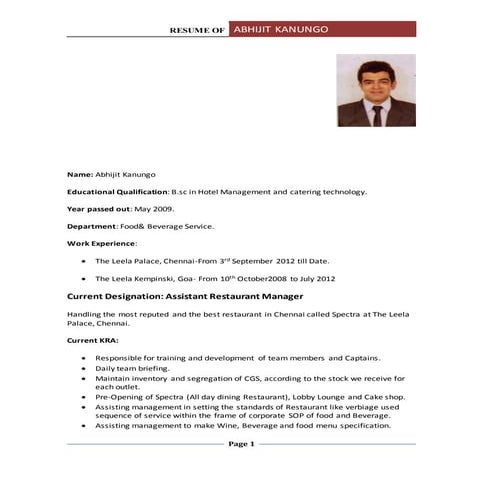 ALS Resume 2015 | PDF