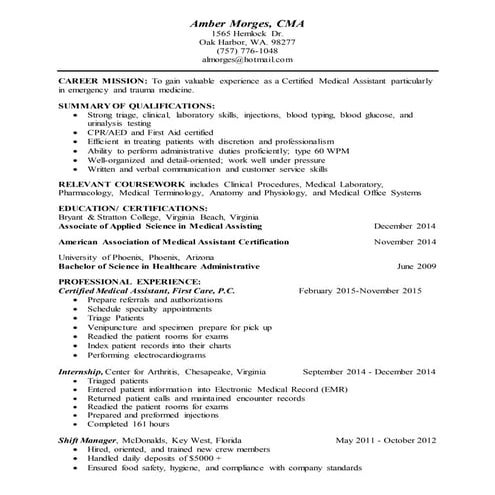 Amber Burrows resume | DOC