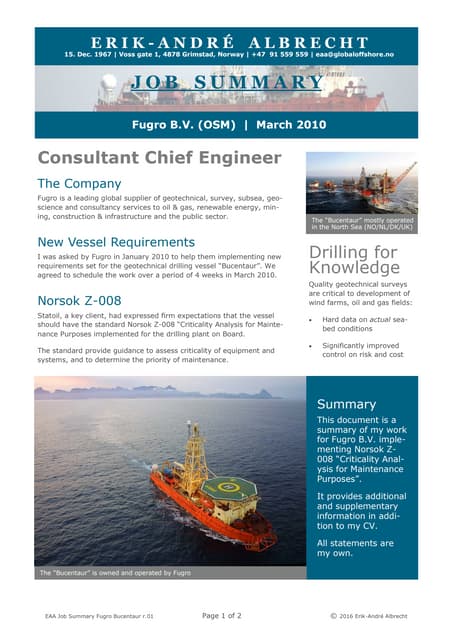 Fugro-Synergy_(2010)_Drillship-Brochure_FWS | PDF | Home Appliances ...