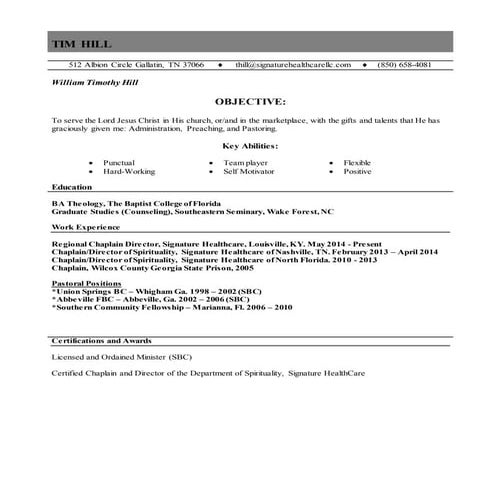 resume - Tim | DOCX
