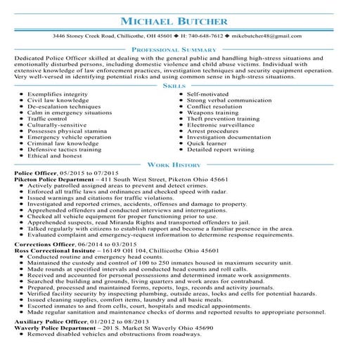 Michael Butcher Resume 1 | PDF